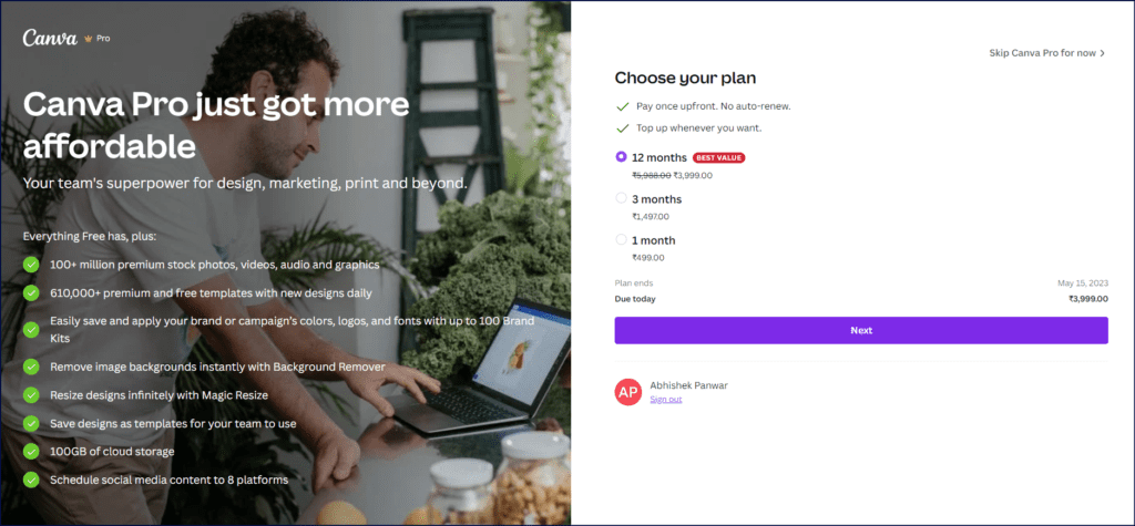 How To Get Canva Pro FREE Trial For 30 Days [A Step-By-Step Guide]